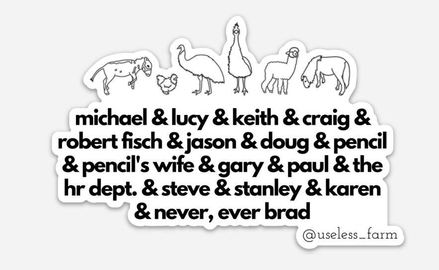 Useless Farm Animal Names Collection